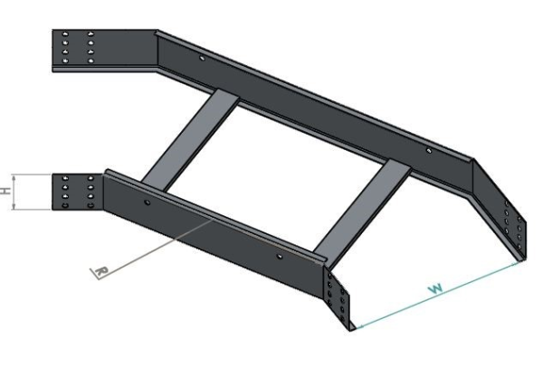 Cable Ladder Elbow ( Horizontal ) – G-STEEL TRADING